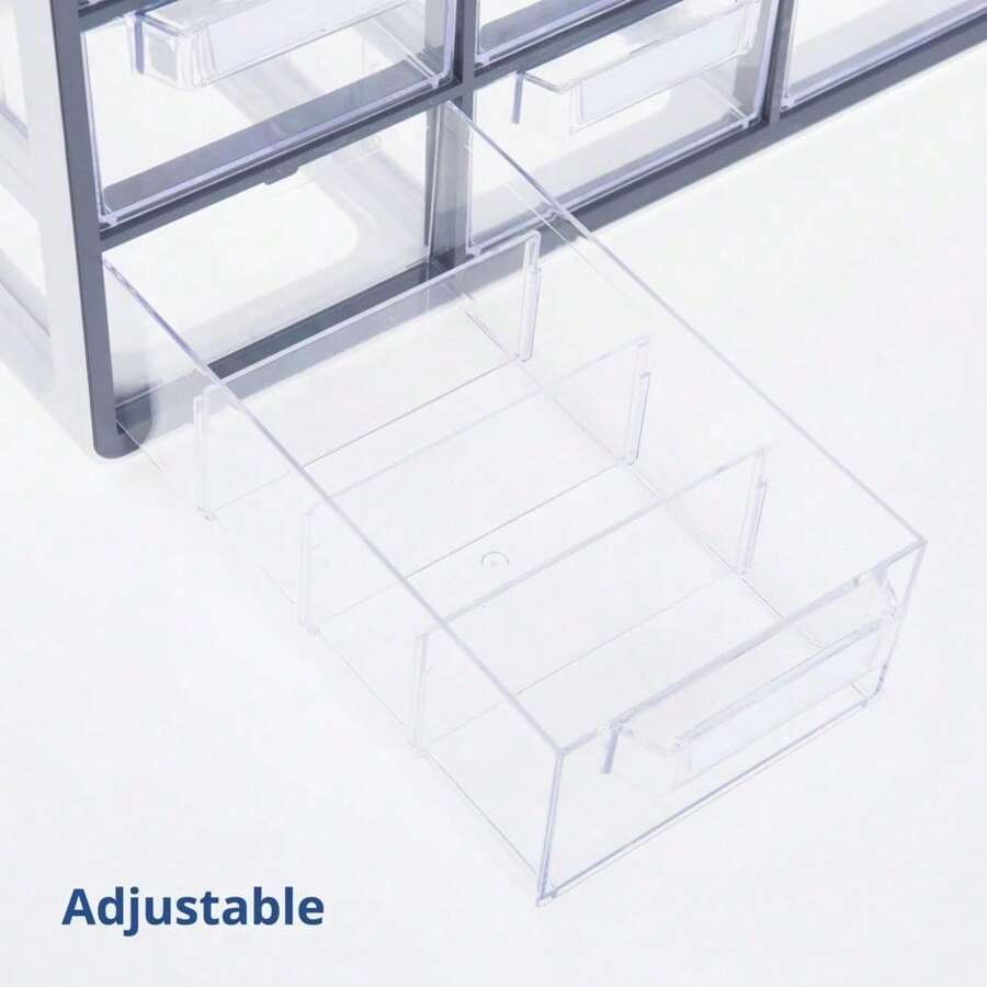 BLUE GINKGO Large 12 Drawer Storage Organizer Cabinet - Stackable Bead ...