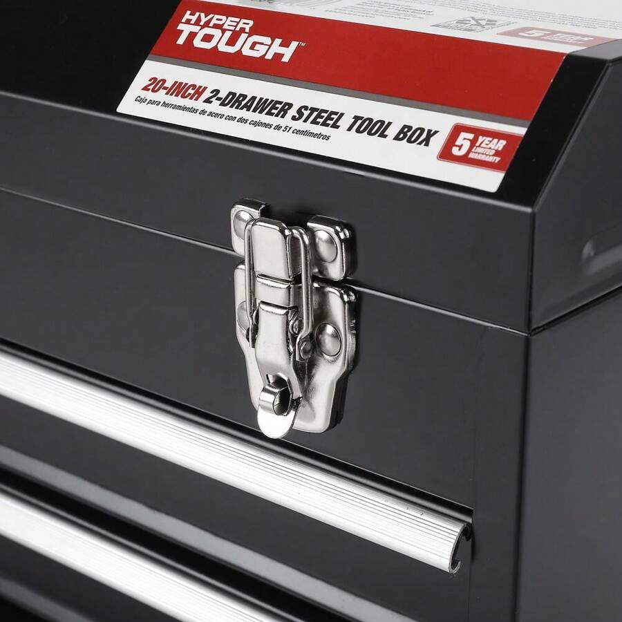 Hyper Tough 20-Inch 2-Drawer Tool Box, Tool Chest With Flip-Up Lid ...