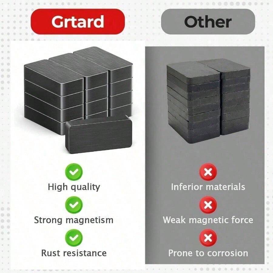 Pack Heavy Duty Magnets Blocks, Ferrite Blocks Magnets, Craft Magnets ...