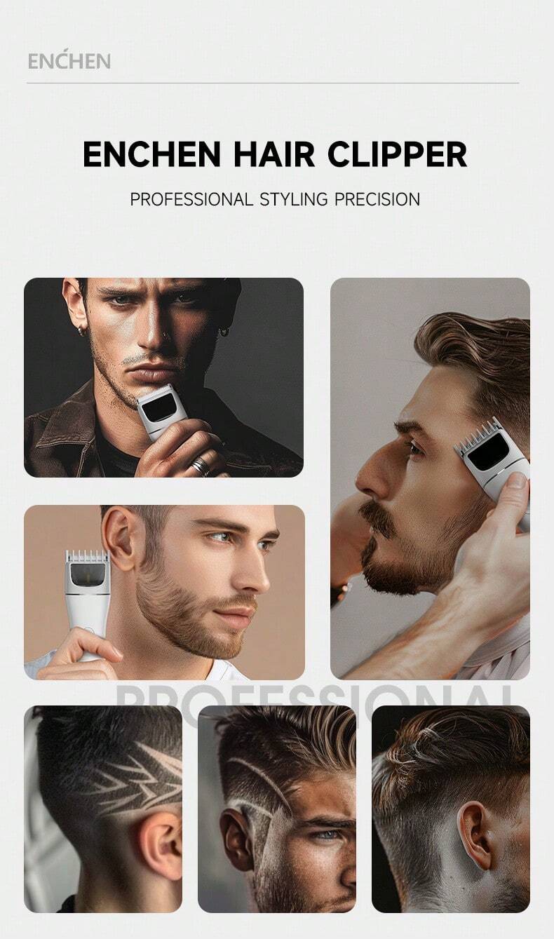 ENCHEN ENCHEN Hair Clipper Cordless Travel Hair Trimmer Electric ...