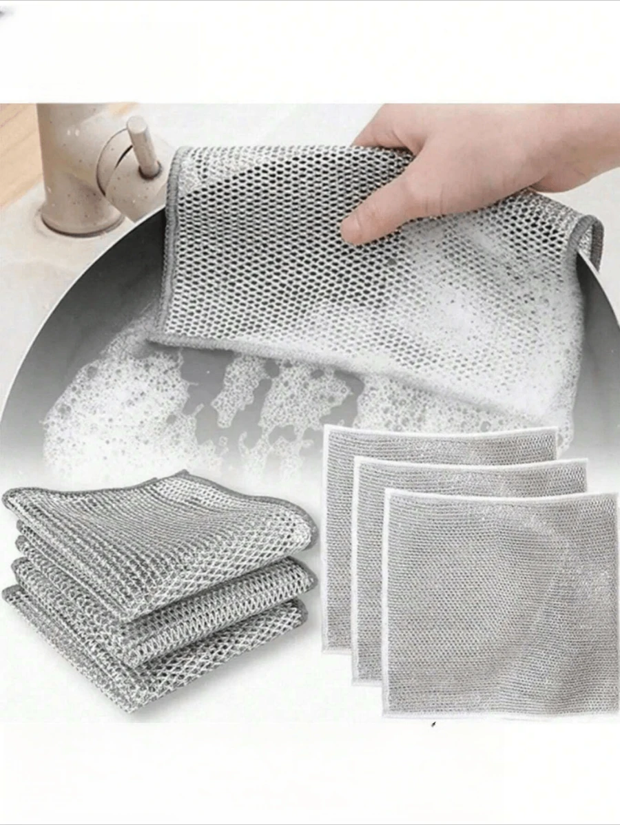 2025 New Multipurpose Wire Dishwashing Rags, 3/10pcs Premium Metal Wire ...