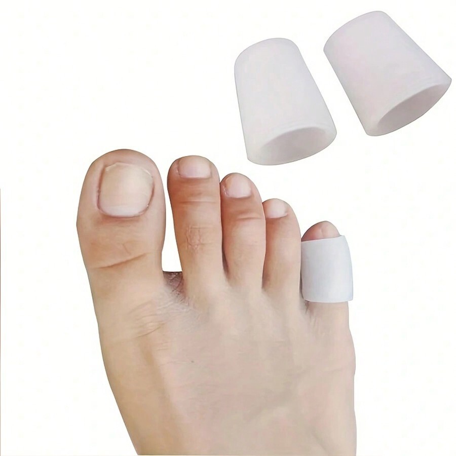2pcs Small Toe Protectors, Silicone Toe Covers, Breathable Gel Toe Caps ...