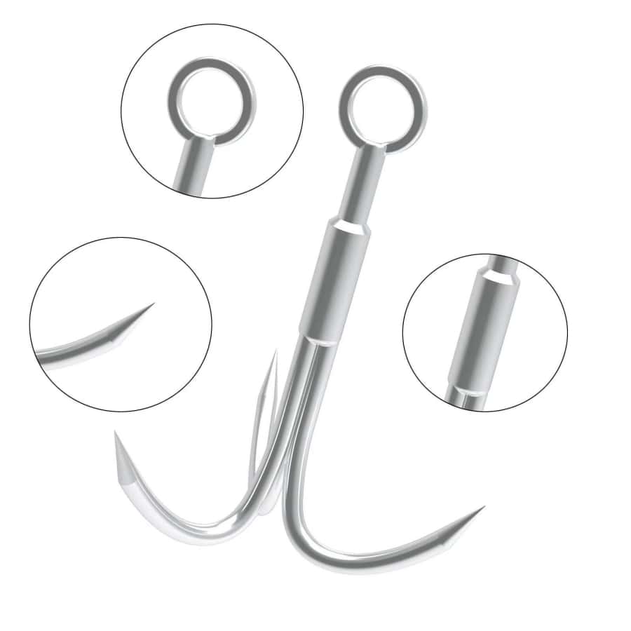 Stainless Steel Large Anchor Hook Three Grappling Hook Fishing Hook ...