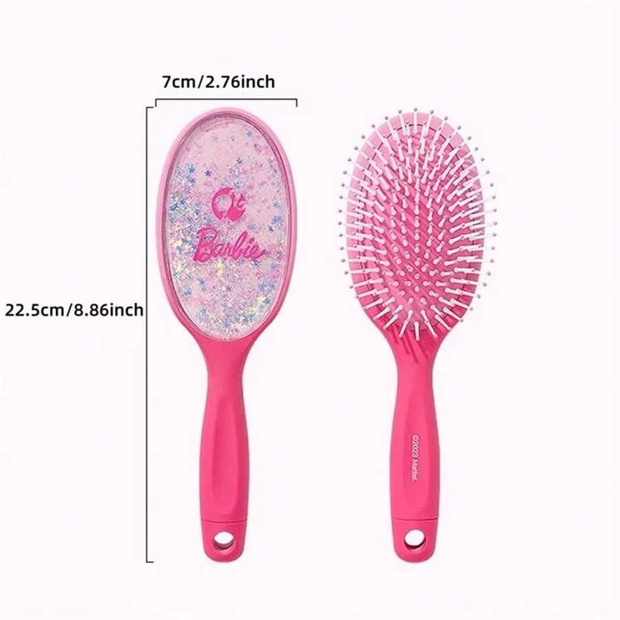 Miniso Barbie Anime Figures Cartoon Cute Quicksand Airbag Massage Combs ...