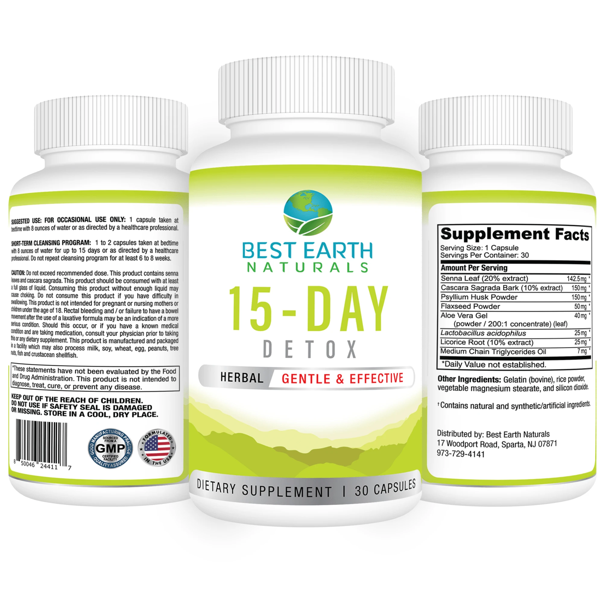 Best Earth Naturals 15 Day Detox Cleanse | Herbal Detox Supplement With ...