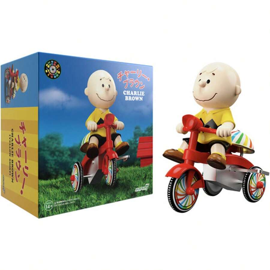 Super7 - Peanuts - Super Cycles - Charlie Brown (Yellow Shirt With Red ...