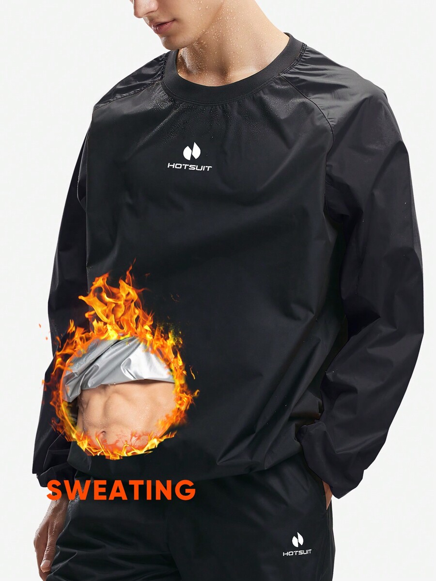 HOTSUIT Men Sauna Jacket For Runing Gym Workout Sports Sweat Sauna ...