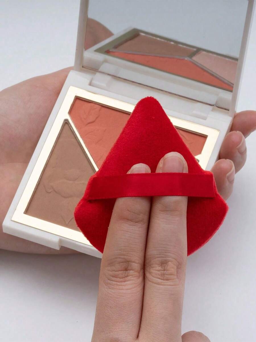 [Quantity] Triangle Makeup Sponges, Plant Flocked Makeup Sponges ...