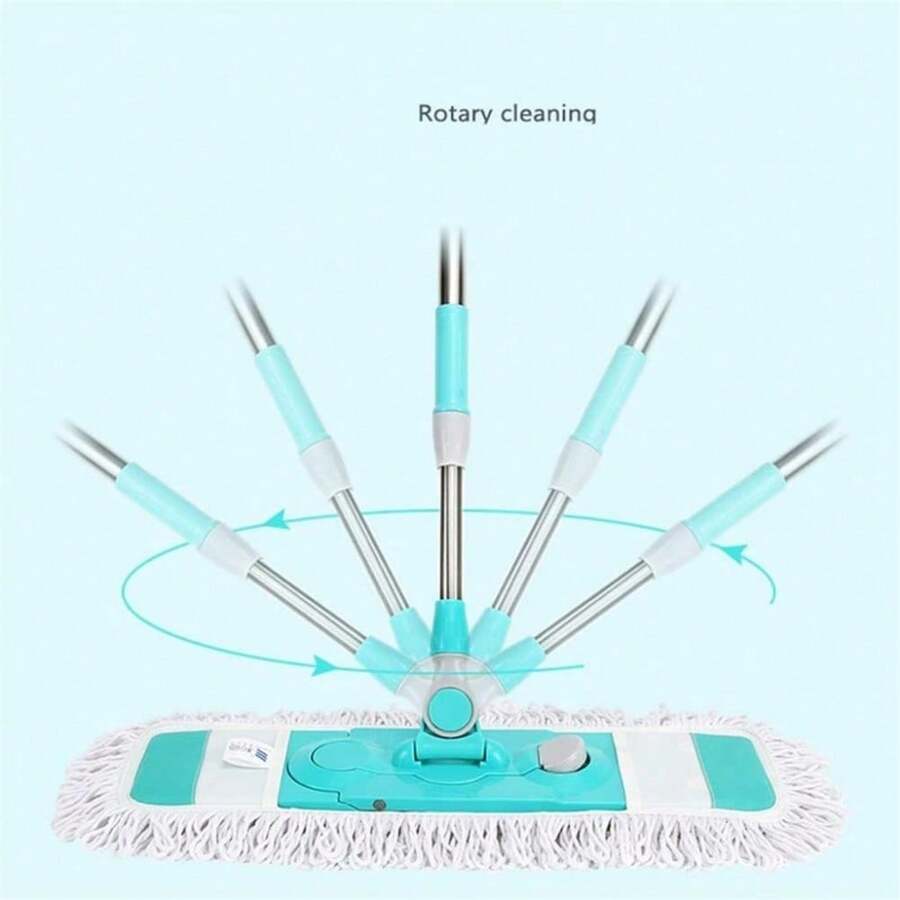 60Cm Mop Stainless Stee Telescopic Handle Dust Pad Push Premium Mop ...