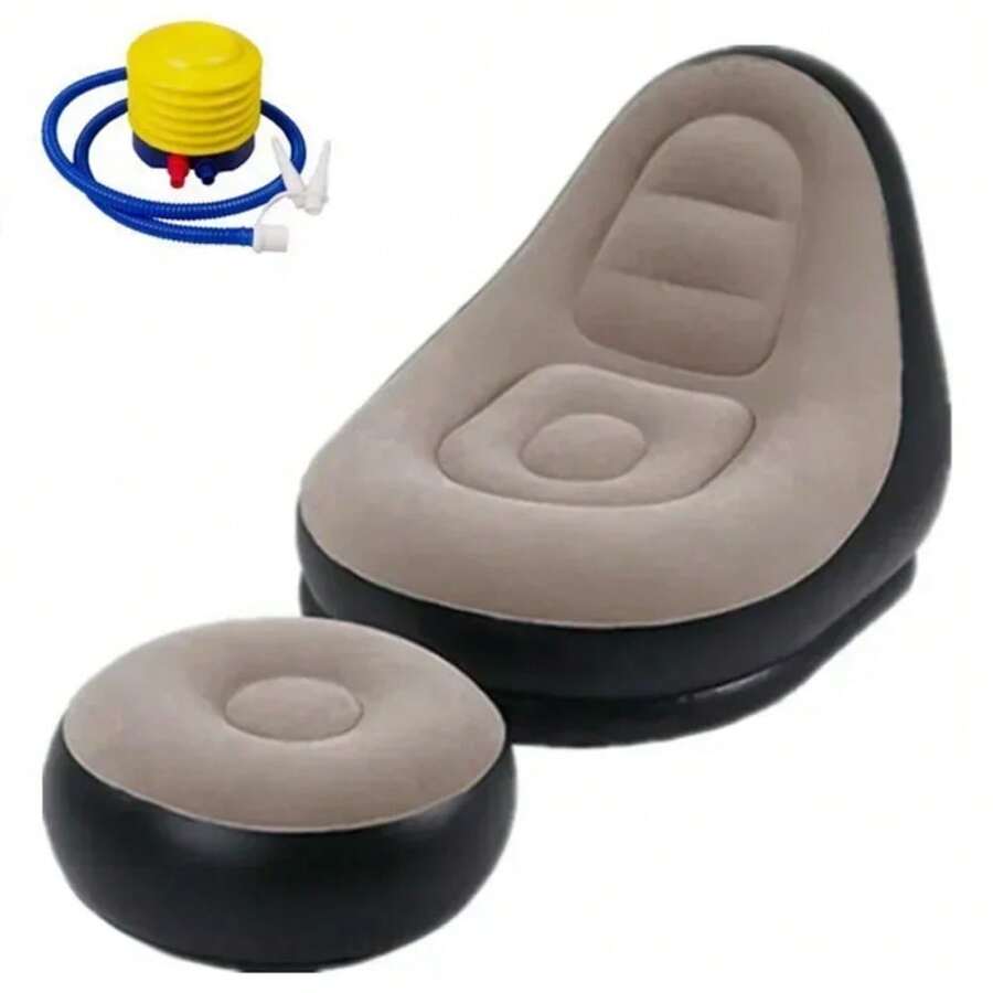 Inflatable Portable Sofa Folding Lazy Bean Bag Sofas Chair Pouf Puff ...