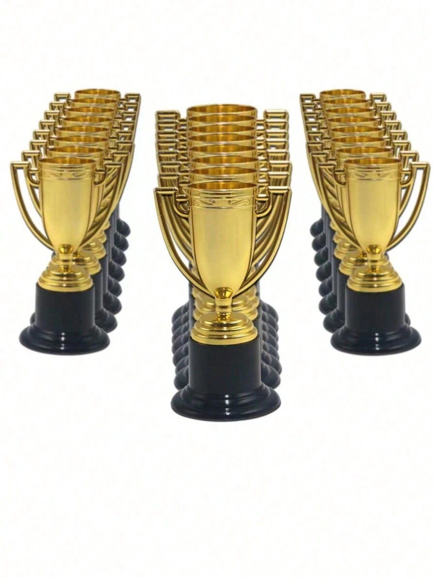 6pcs Gold Trophy Props For Birthday Parties, Student Rewards, And Photo ...