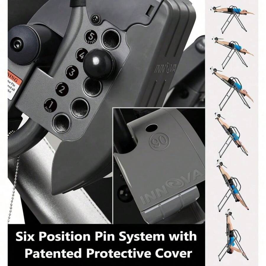 Innova Inversion Table With Adjustable Headrest, Reversible Ankle ...