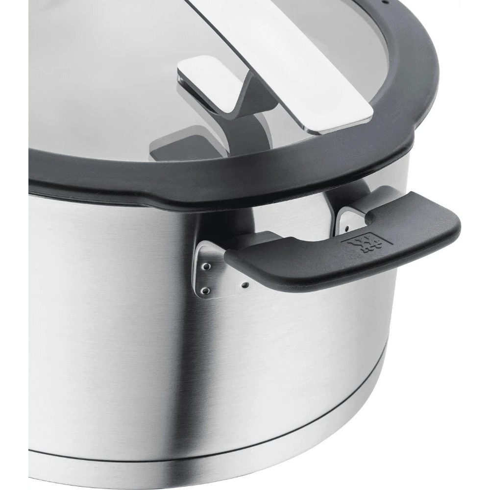 9 Piece Premium Stainless Steel Kitchen Cookware Set- Grey Pots Set ...