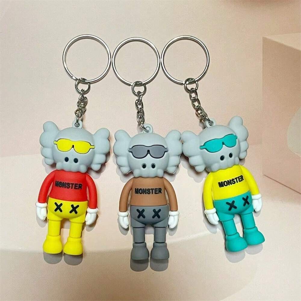 KAWS 1pc Kaws Personalized Trendy Couple Keychain, Keychain Simple Doll ...