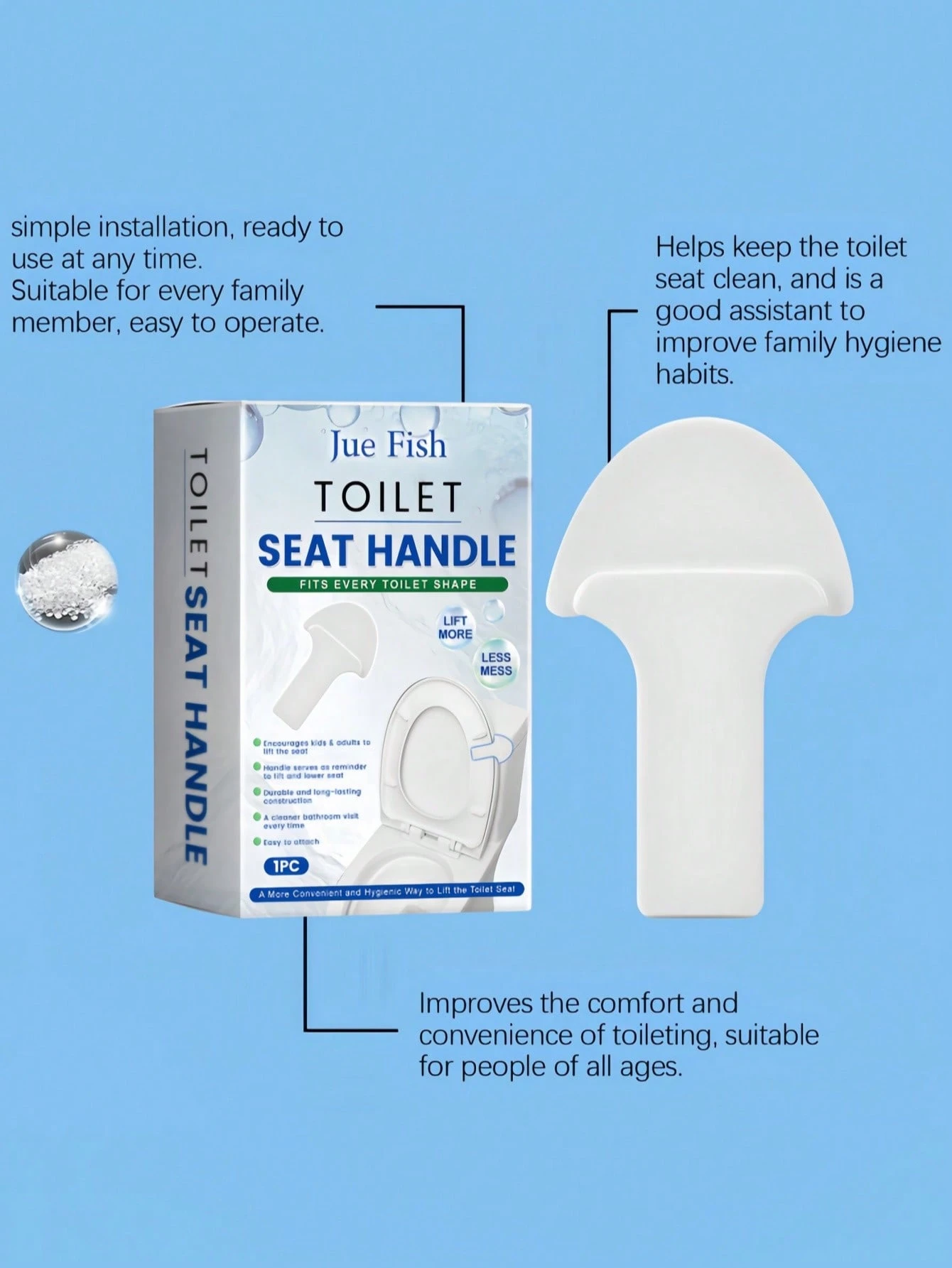 Toilet Seat Lifter - Household Toilet Cleaning Sanitary Handle ...