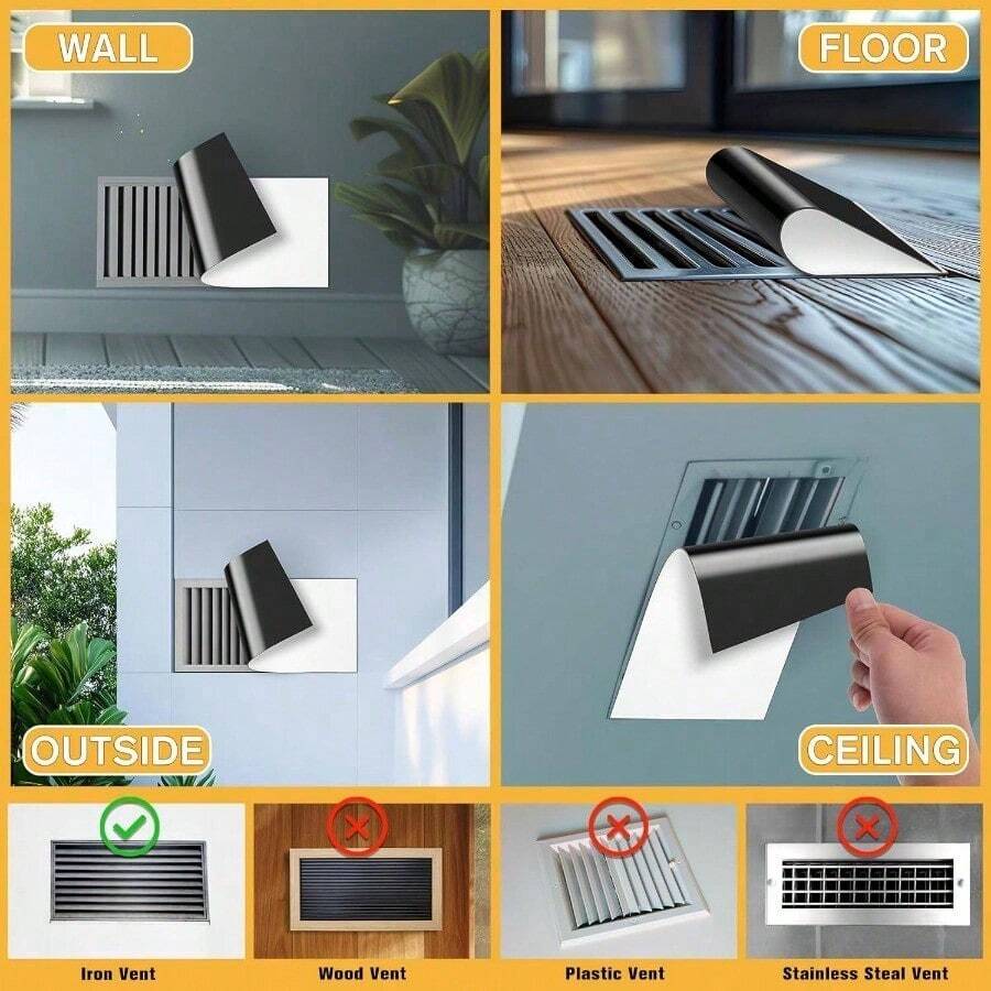 Vent Covers, Strong Magnetic Vent Covers, Air Vent Covers For Home ...