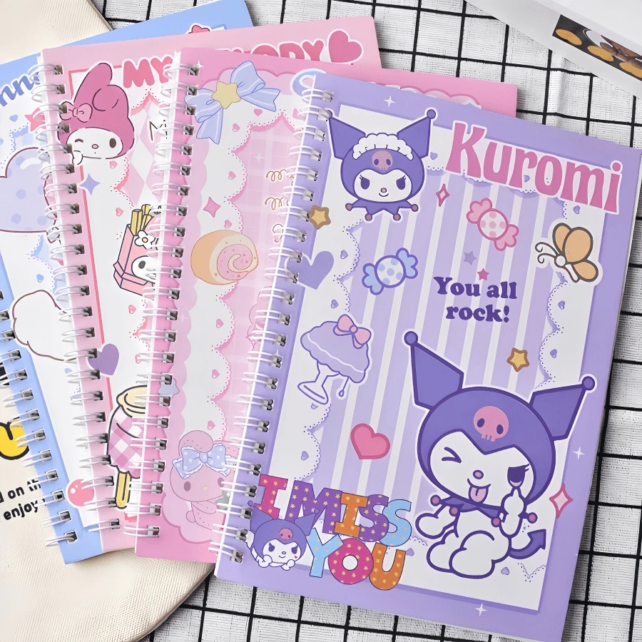 Sanrio Sanrio Melody Coil Notebook Cinnamon Dog Kuro Miki Cross Line ...