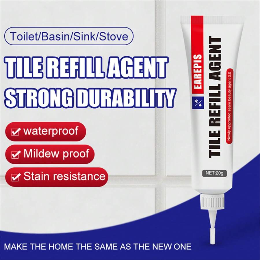 Multi-Purpose Ceramic Tile Grout, White Caulking Sealant, Easy-To-Apply ...