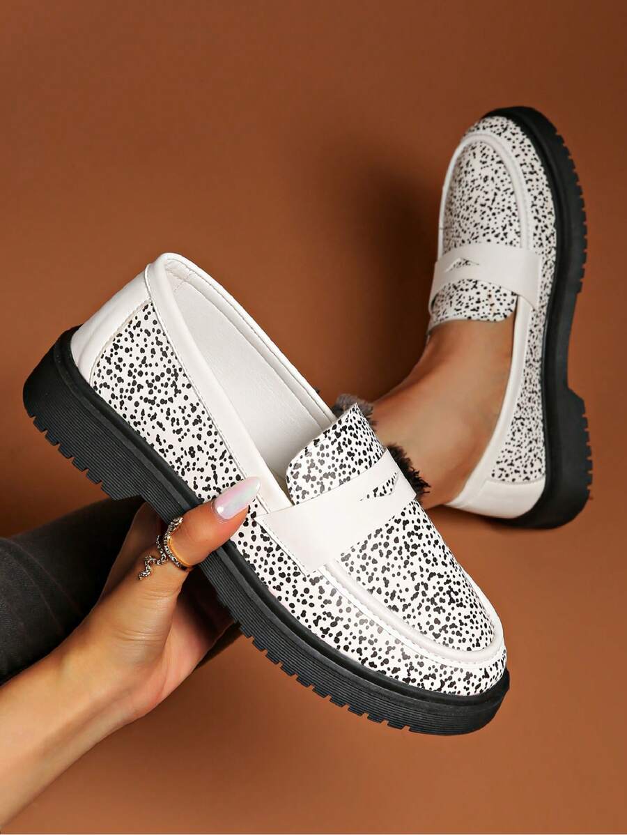 Women's Thick Sole Slip-On Loafers, Plus Size Ladies Shoes, Latest 2024 ...