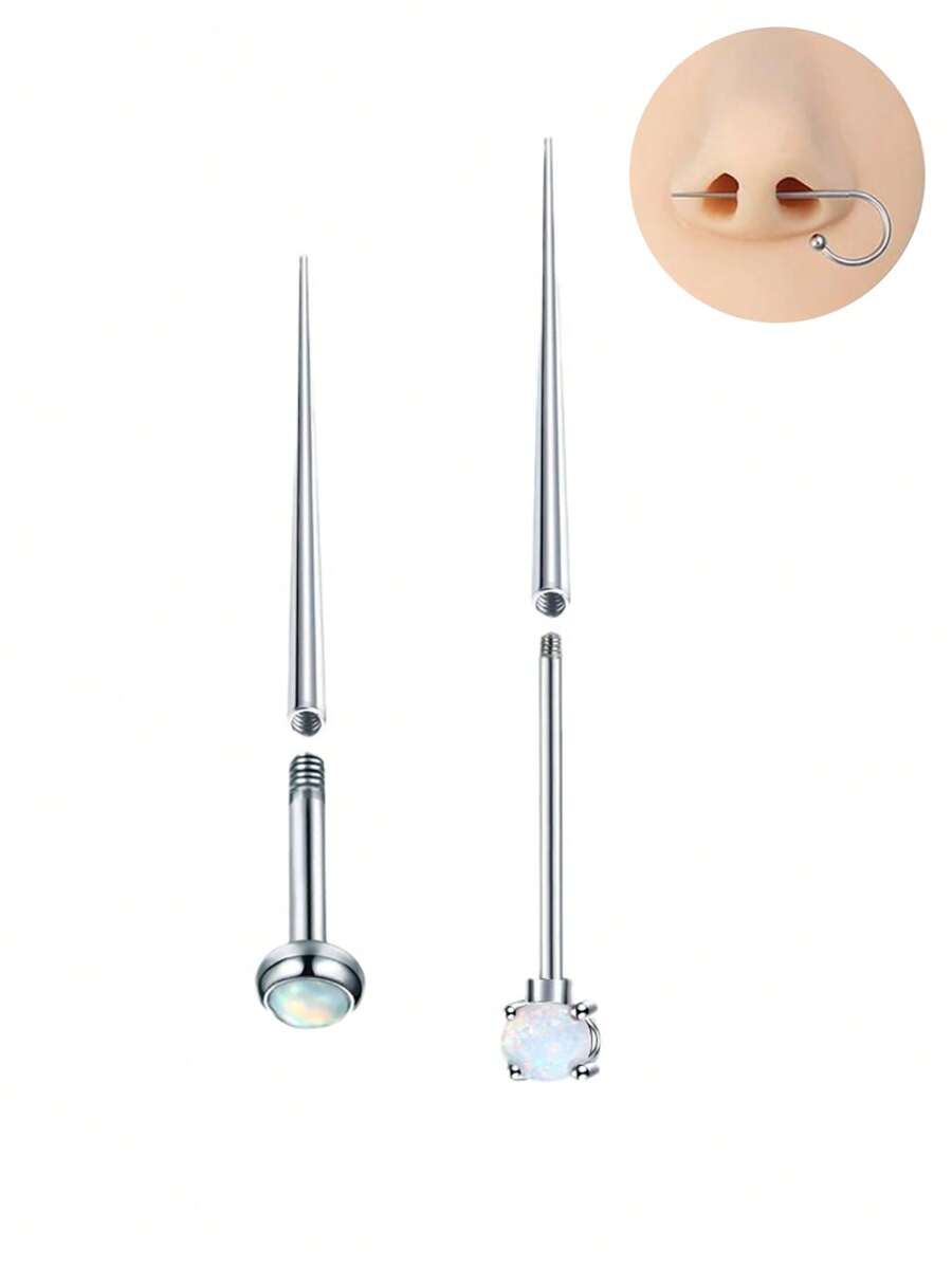 16G Professional One-Time Body Piercing Kit, Includes Clamp, Gloves And ...