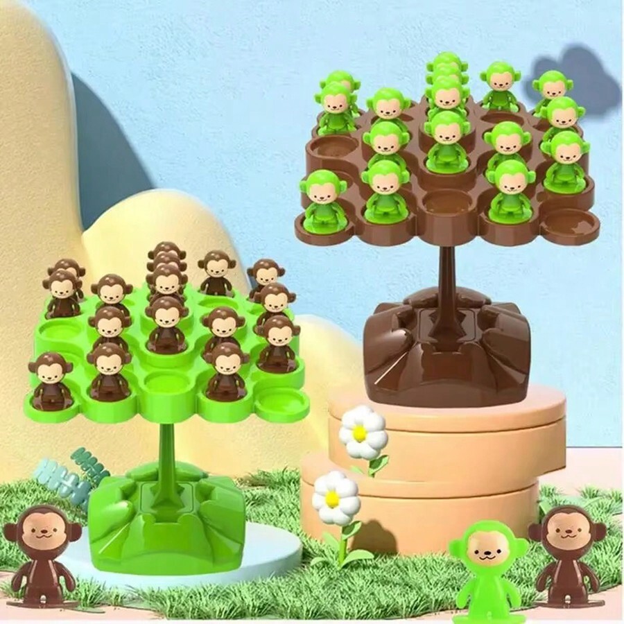 Creative Balancing Tree Toy Digital Monkey Balance Scale Educational ...