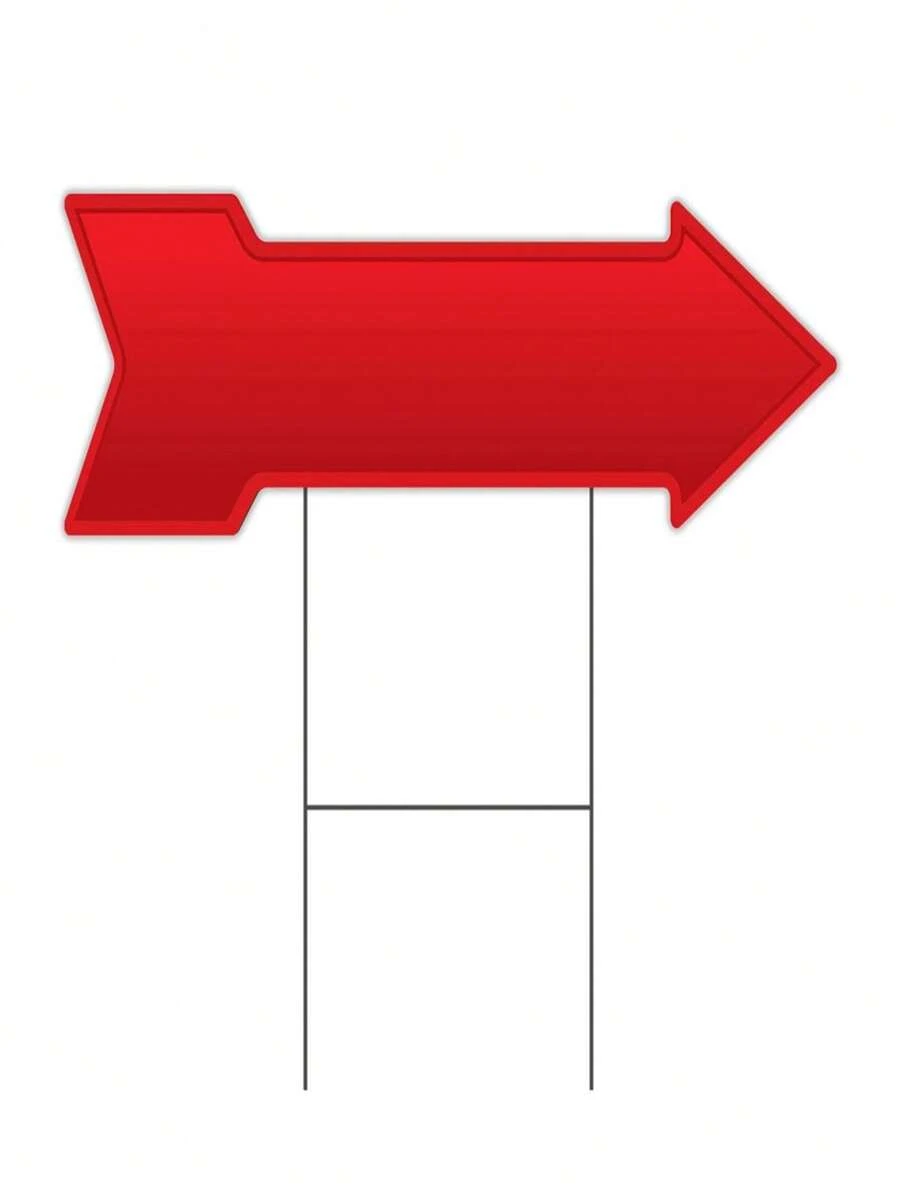 SignMission C-ARROW10-DS-999646 10 X 30 In. Corrugated Plastic Double ...
