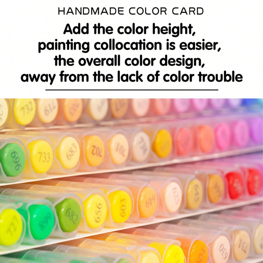 GuangNa 168 Colors Acrylic Marker Pens, Soft Tip Fluid Ink Free Press ...