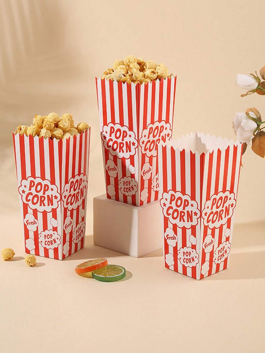 12pcs Disposable Oversized Popcorn Box, Popcorn Bucket, Fries Or ...