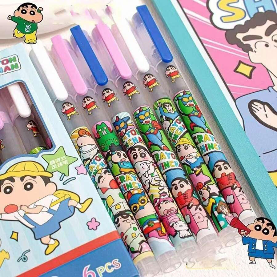 CRAYON SHINCHAN Crayon Shin Chan Straight Liquid Quick Drying Bead Pen ...