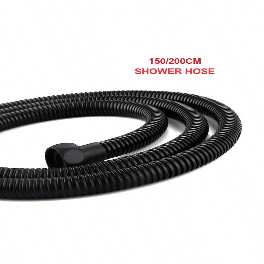 Matt Black Soft Shower Pipe Common Flexible Bathroom Water Pipe 1.5m 2m ...