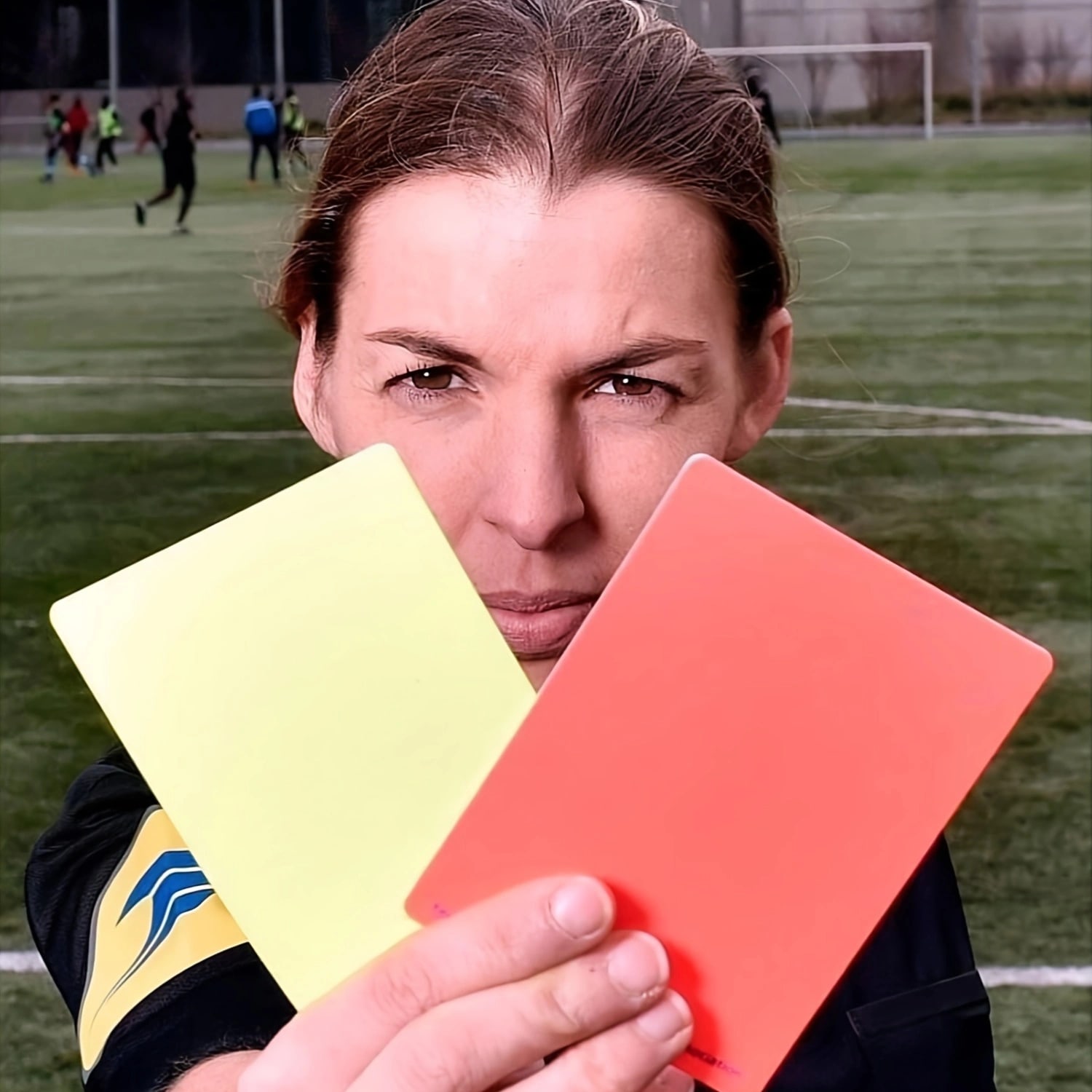 Red & Yellow Football Referee Cards With Card Holder, Referee Tools ...
