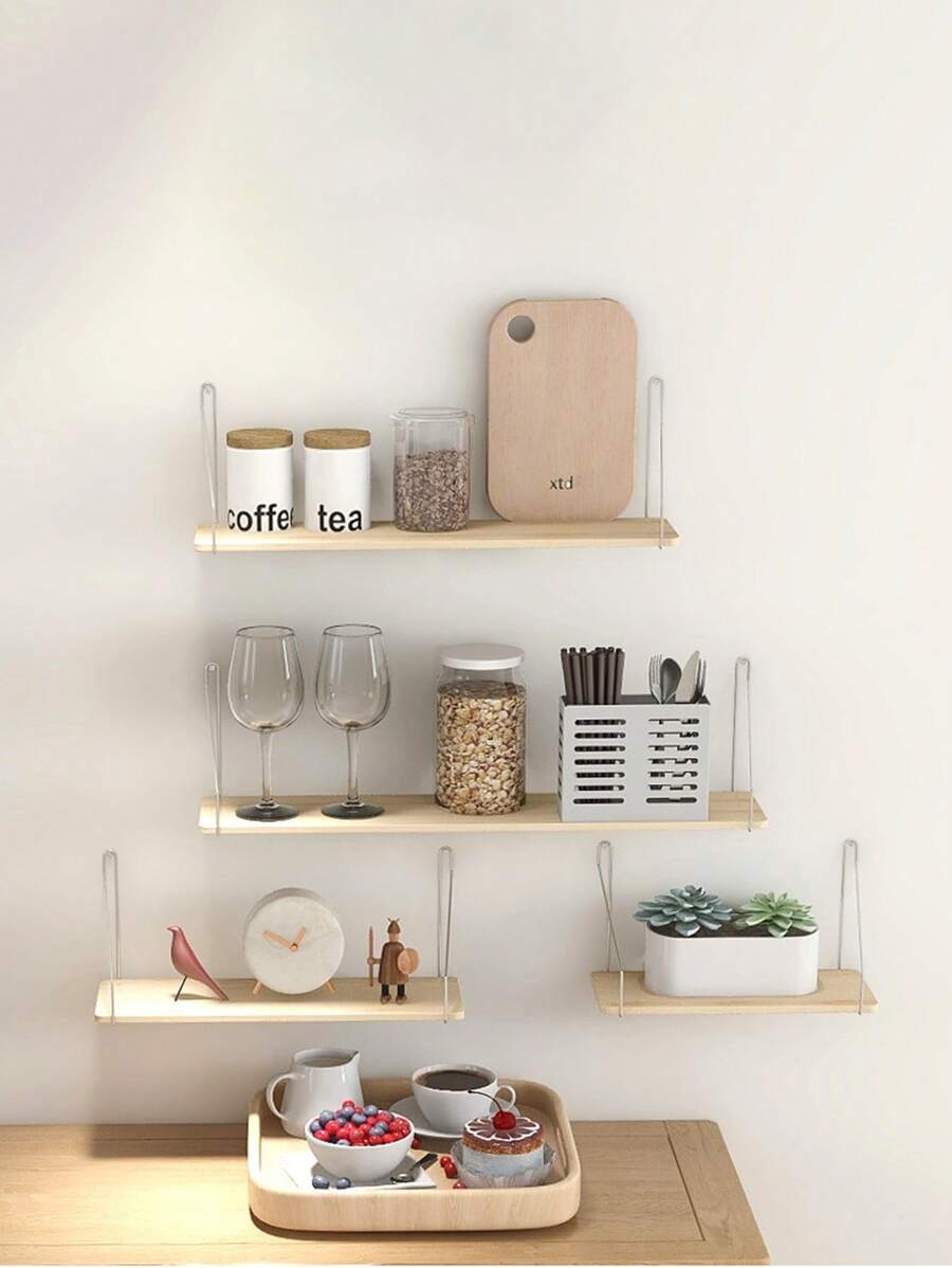 1 Pc Wall Shelf Board, Wall Mountable Rack Shelf, Wall Display Storage ...