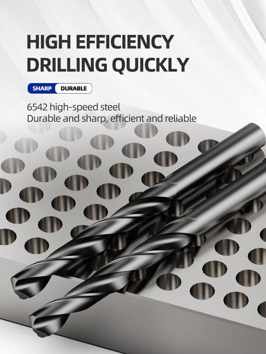 10pcs 3-14mm HSS Drill Bit Nitride Coating Twsit Drill Bit For Wood ...