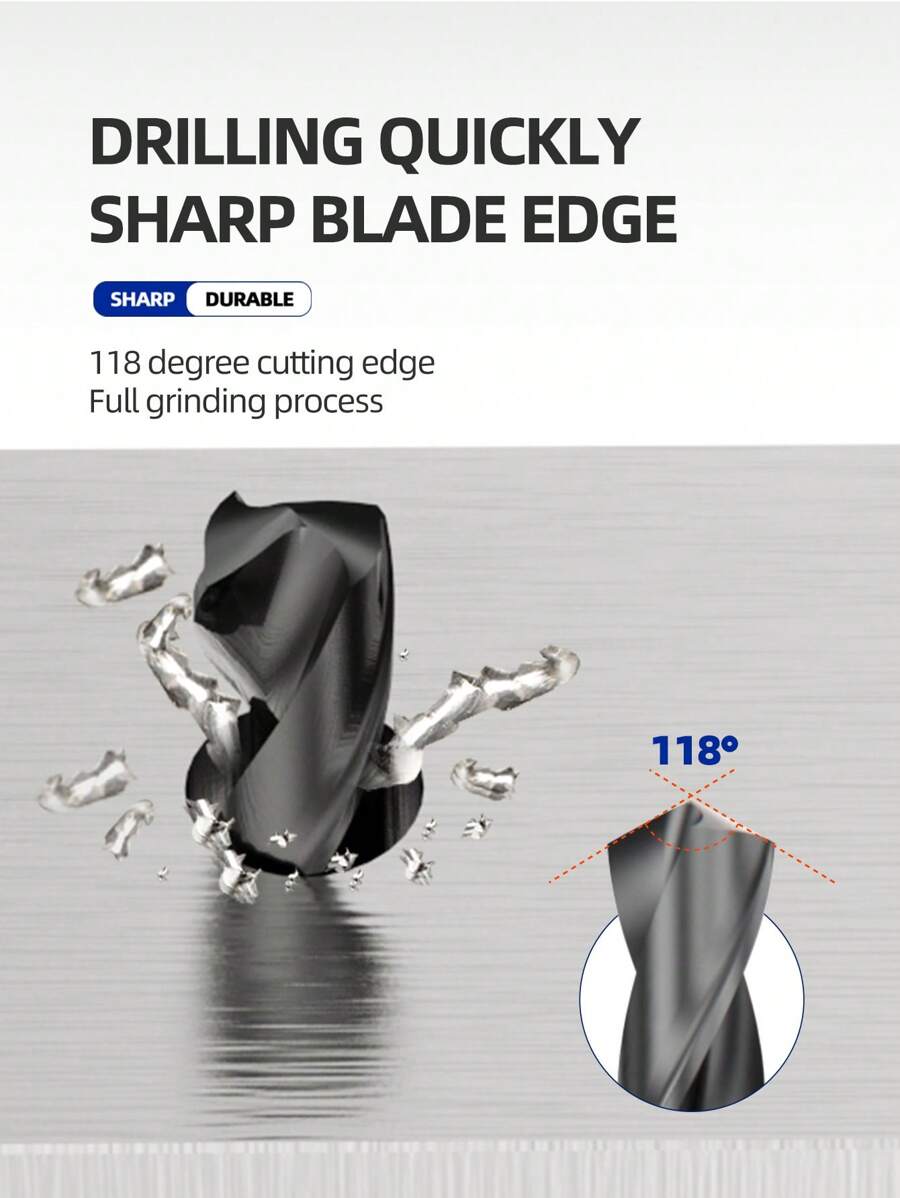 10pcs 3-14mm HSS Drill Bit Nitride Coating Twsit Drill Bit For Wood ...