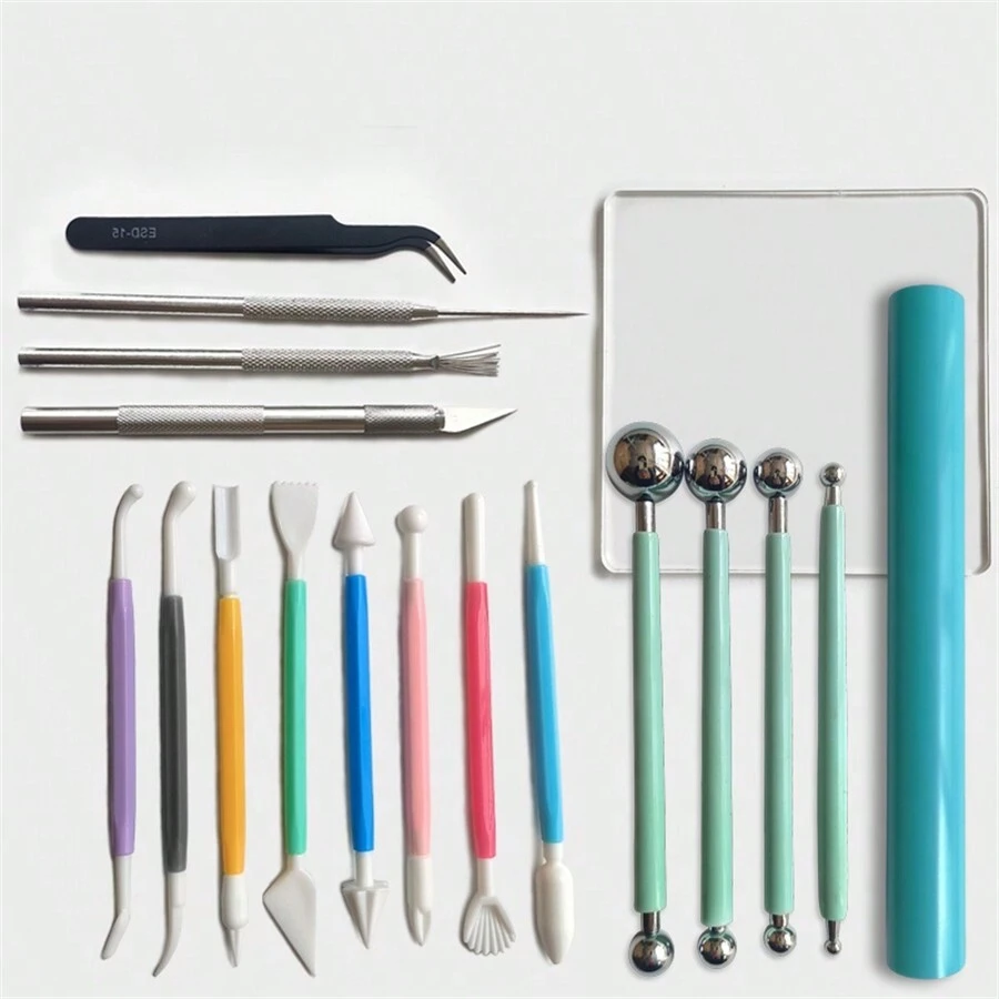 Clay Sculpting Tool Set, Includes Plastic Modeling Knives, Sculpting Tools For Polymer Clay ...