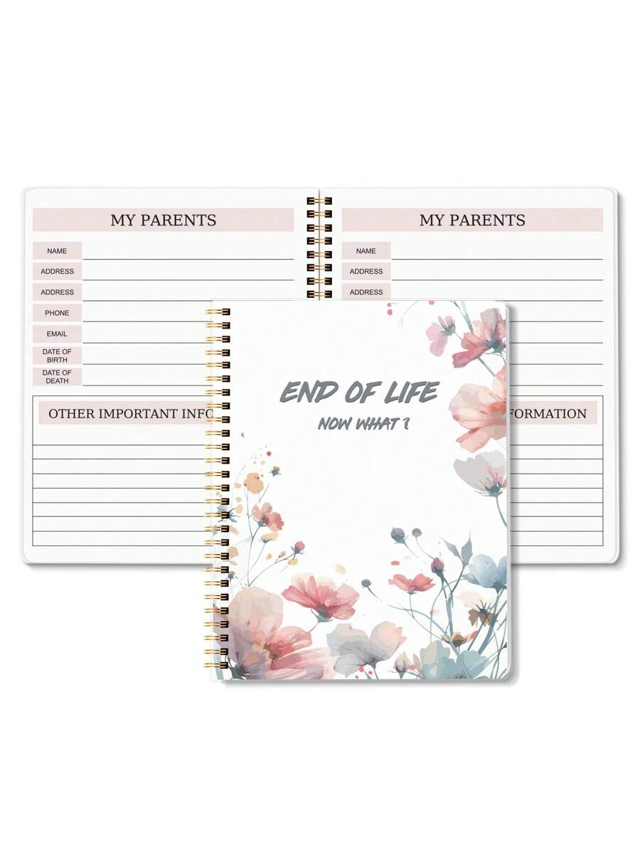 NEW 1 Pc End-Of-Life Planning & Journal Binder, Emergency Organizer For ...