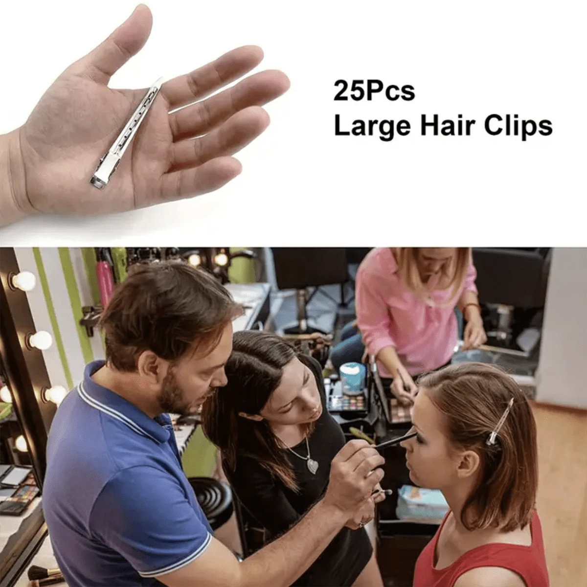 25pcs Duck Bill Clips, Metal Alligator Curl Hair Styling Clips For ...