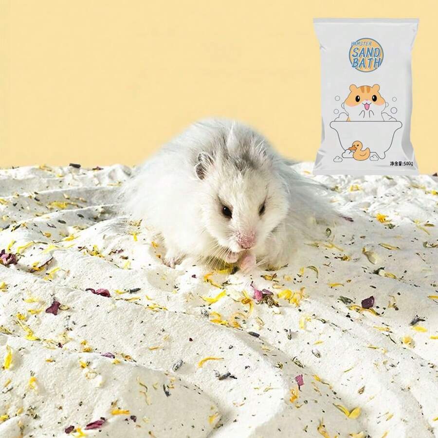 White Sand Hamster Bathing Sand Urine Sand Set Sleeping Suitable For Hamster Golden Bear Toilet ...