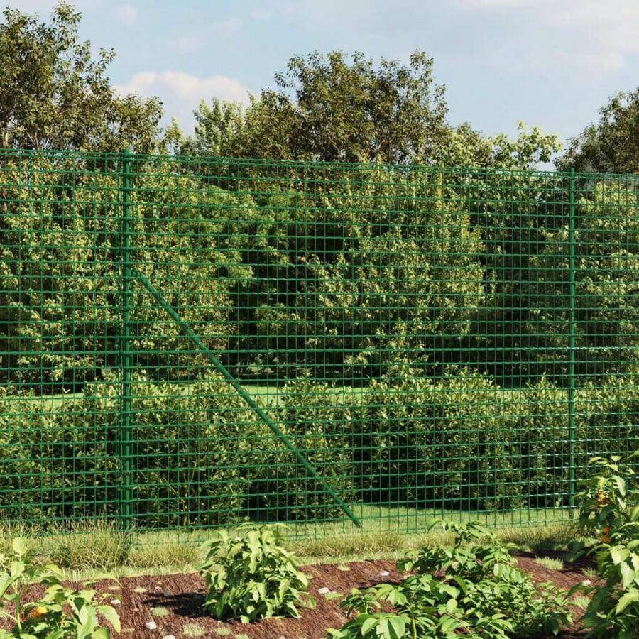 Galvanised Steel Green Wire Mesh Fence 2.2m X 10m Durable Outdoor ...