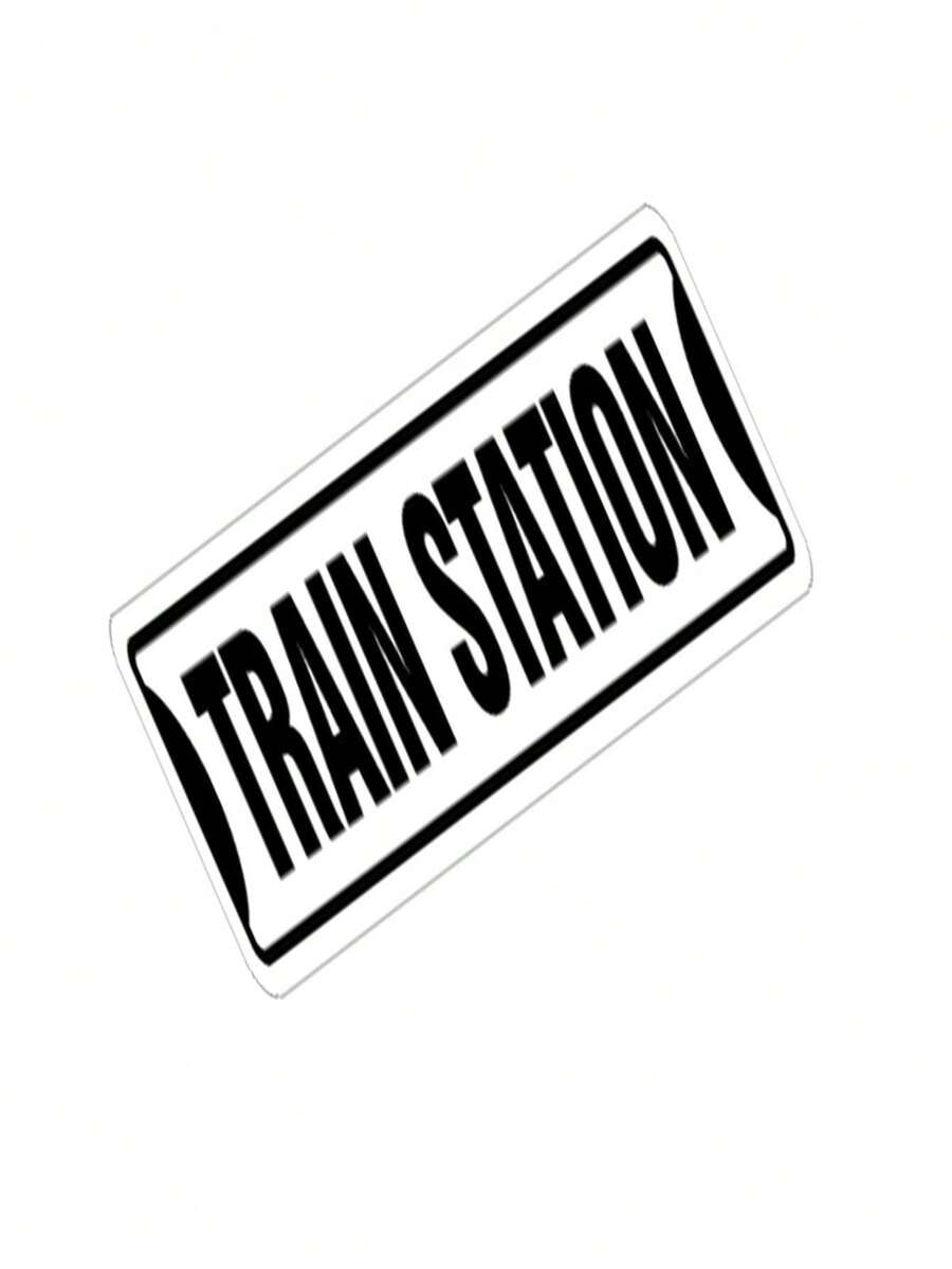SignMission SS-624-Train Station 24 In. Train Station Street Sign ...
