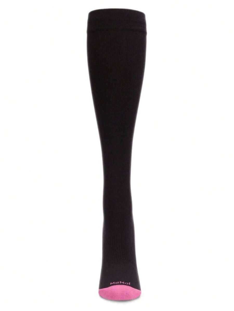 Memoi UOY07412-00001-9-11 Solid Nylon Compression Socks For Womens ...