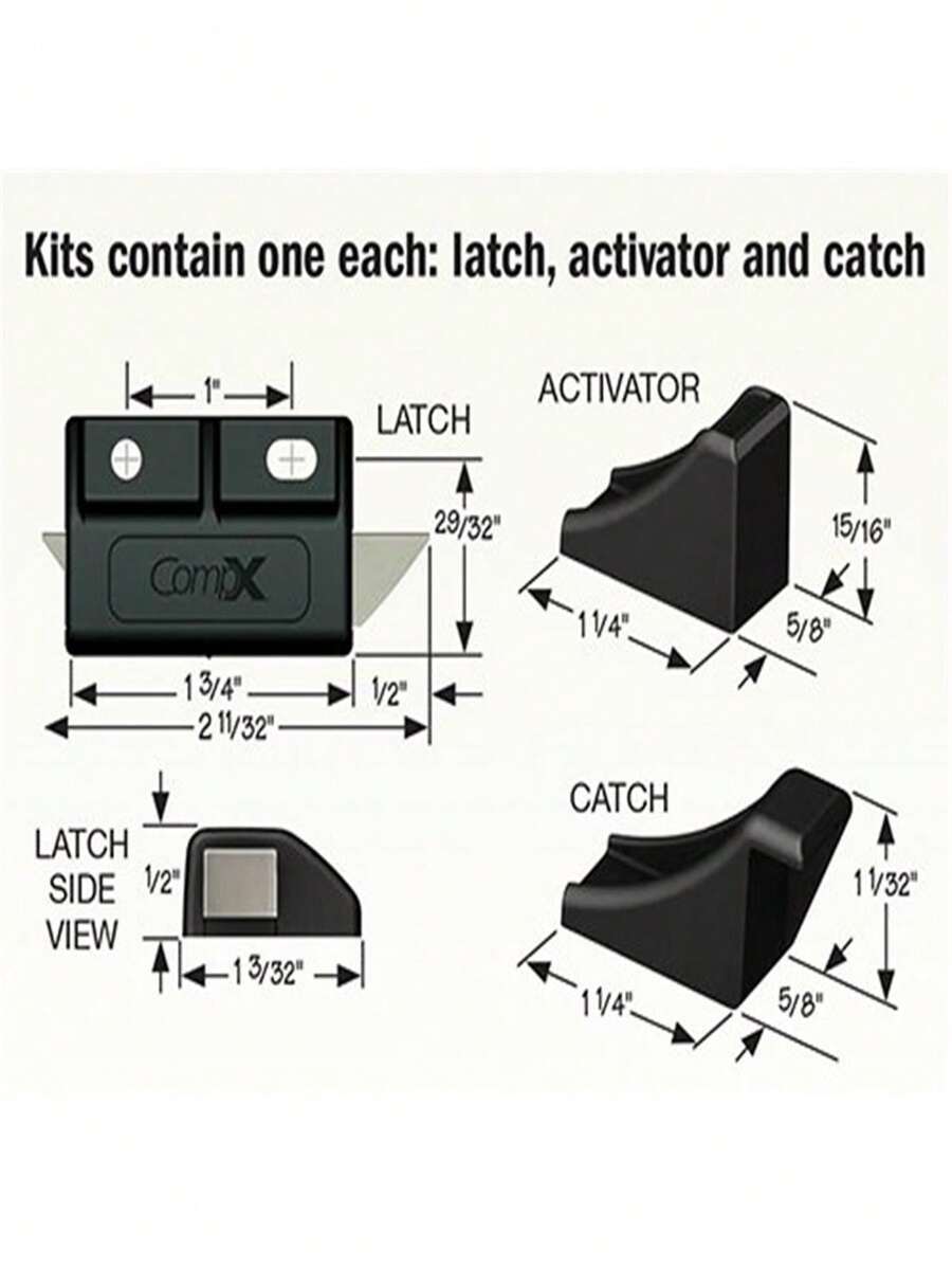 Timberline Locks TLDL200W Timberline Double Door Latch With Slam Action ...