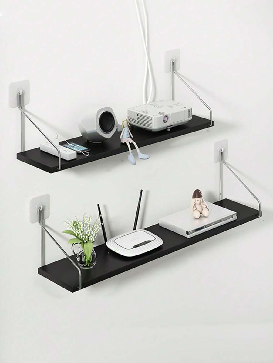 1pc Wall Mount Shelf Rack, Wall Storage Floating Shelf, Wall Hanging ...