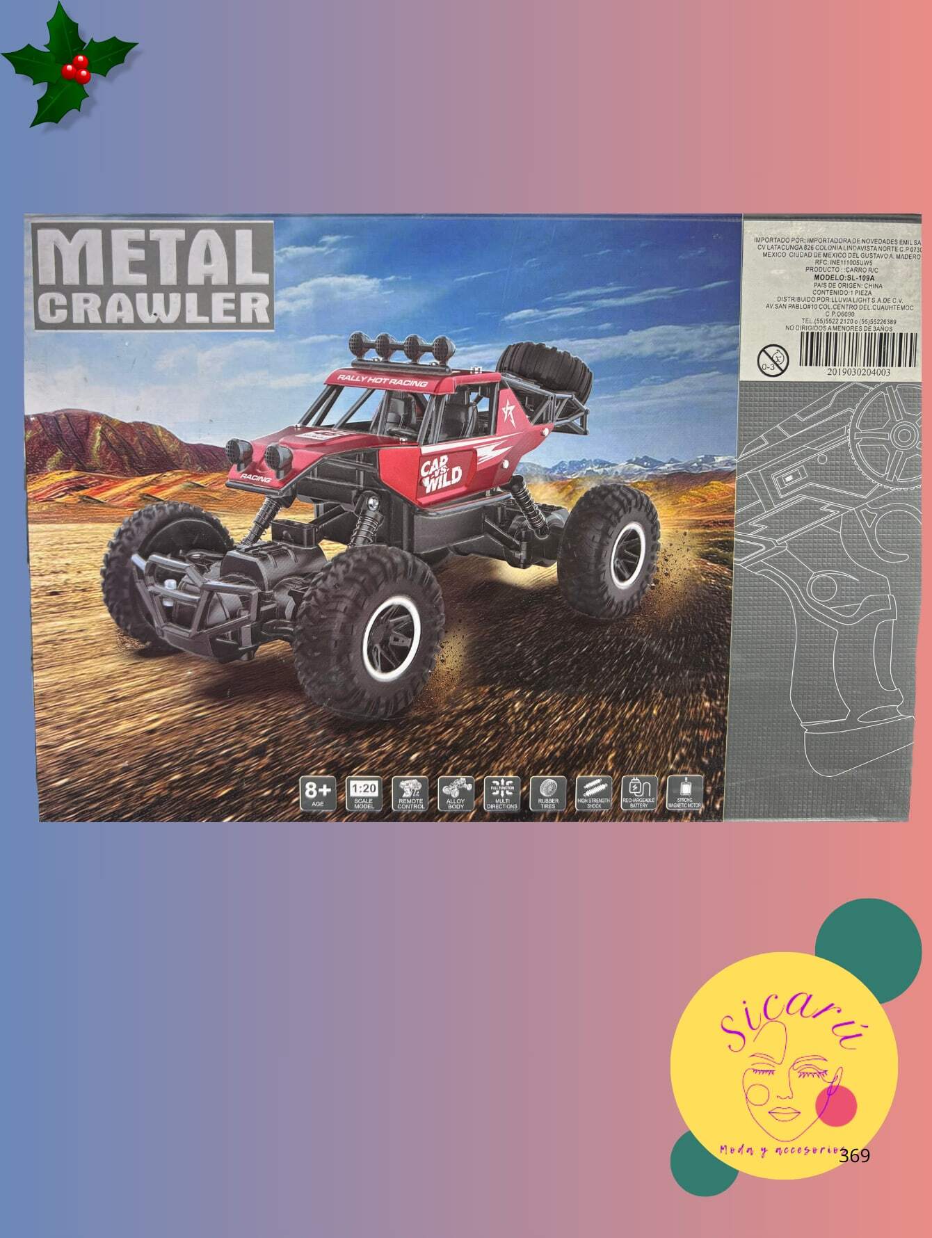 Radio Control Rock Crawler Monster Truck 1/20 Scale High Speed Remote ...