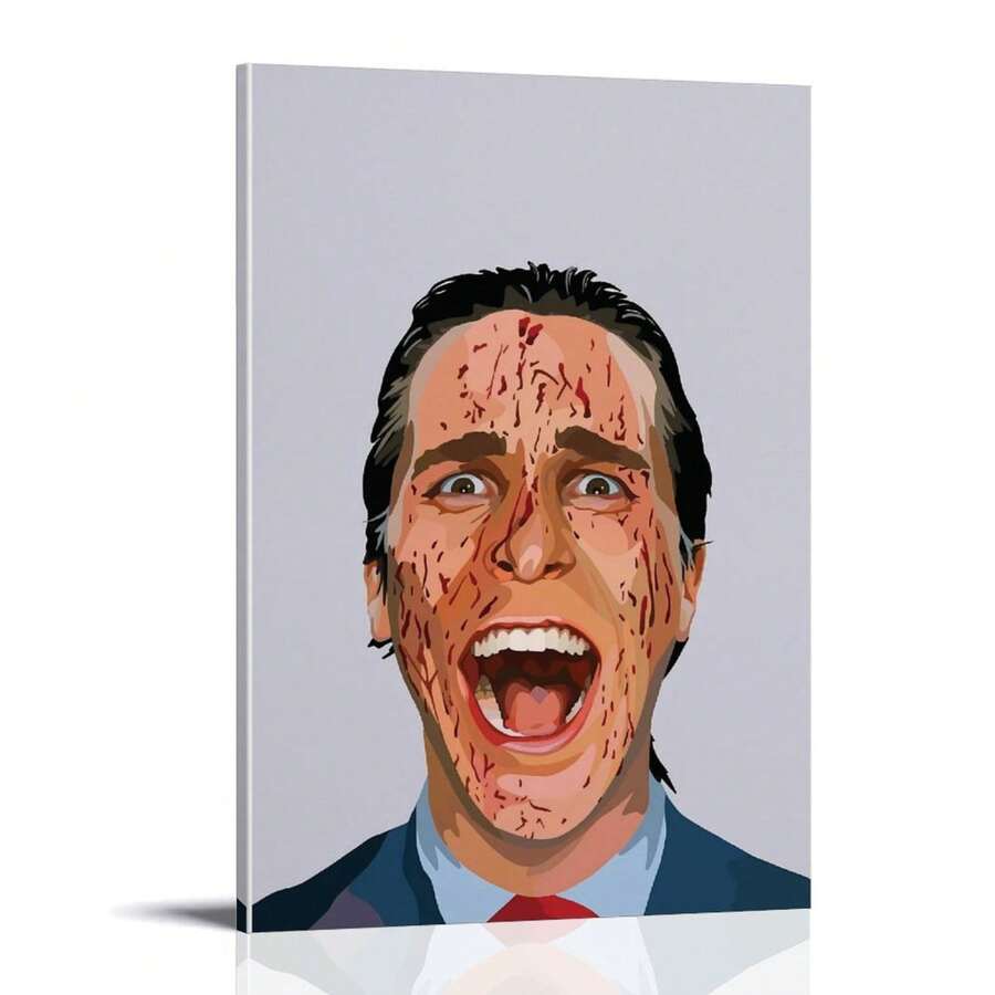American Psycho Patrick Bateman Movie Poster Album Poster Canvas Built ...