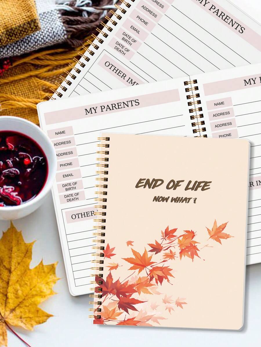 1pc End Of Life Planner, Emergency Life File, Final Wishes Checklist ...
