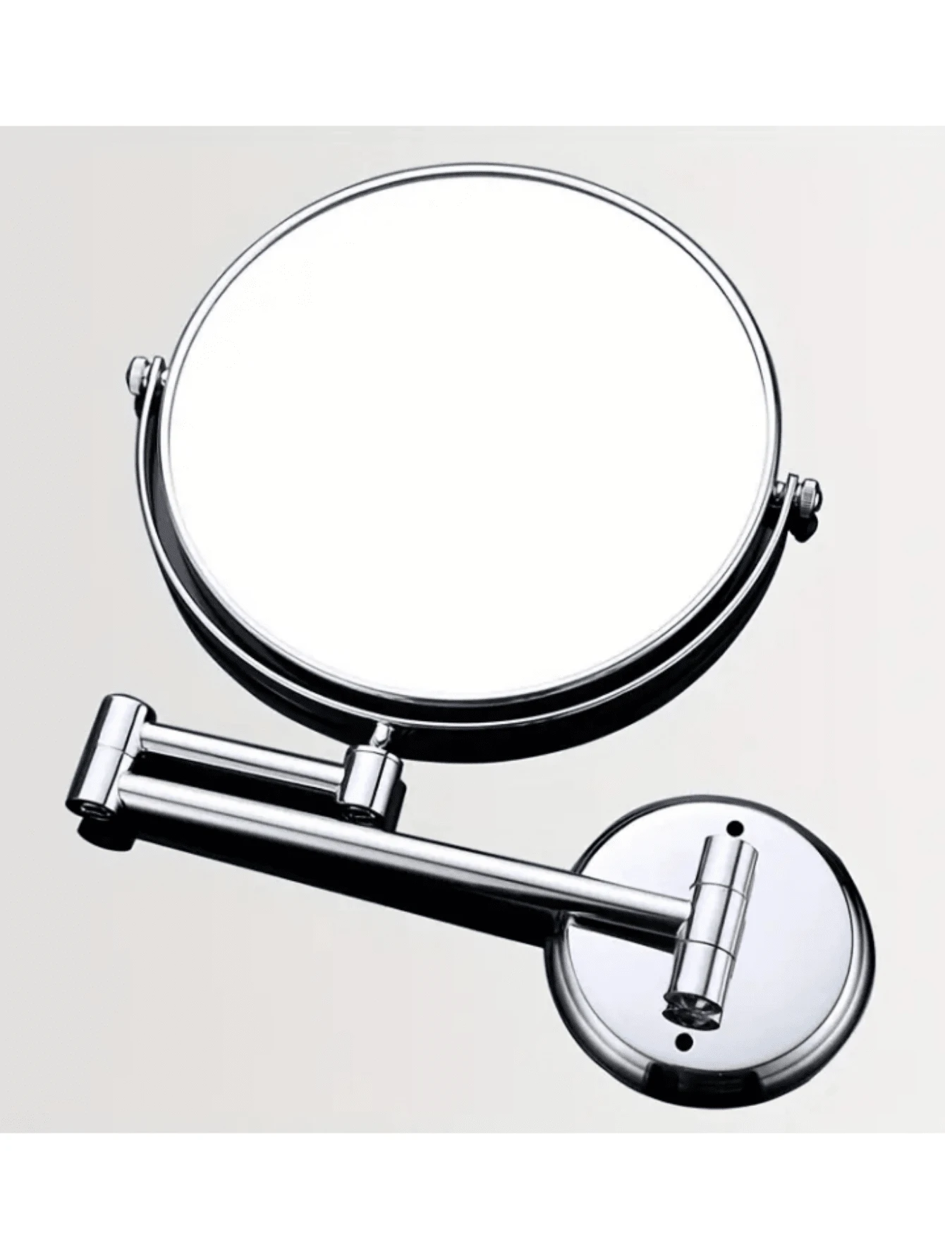 Bathroom Wall-Mounted Extendable Makeup Mirror, Foldable Vanity Mirror ...