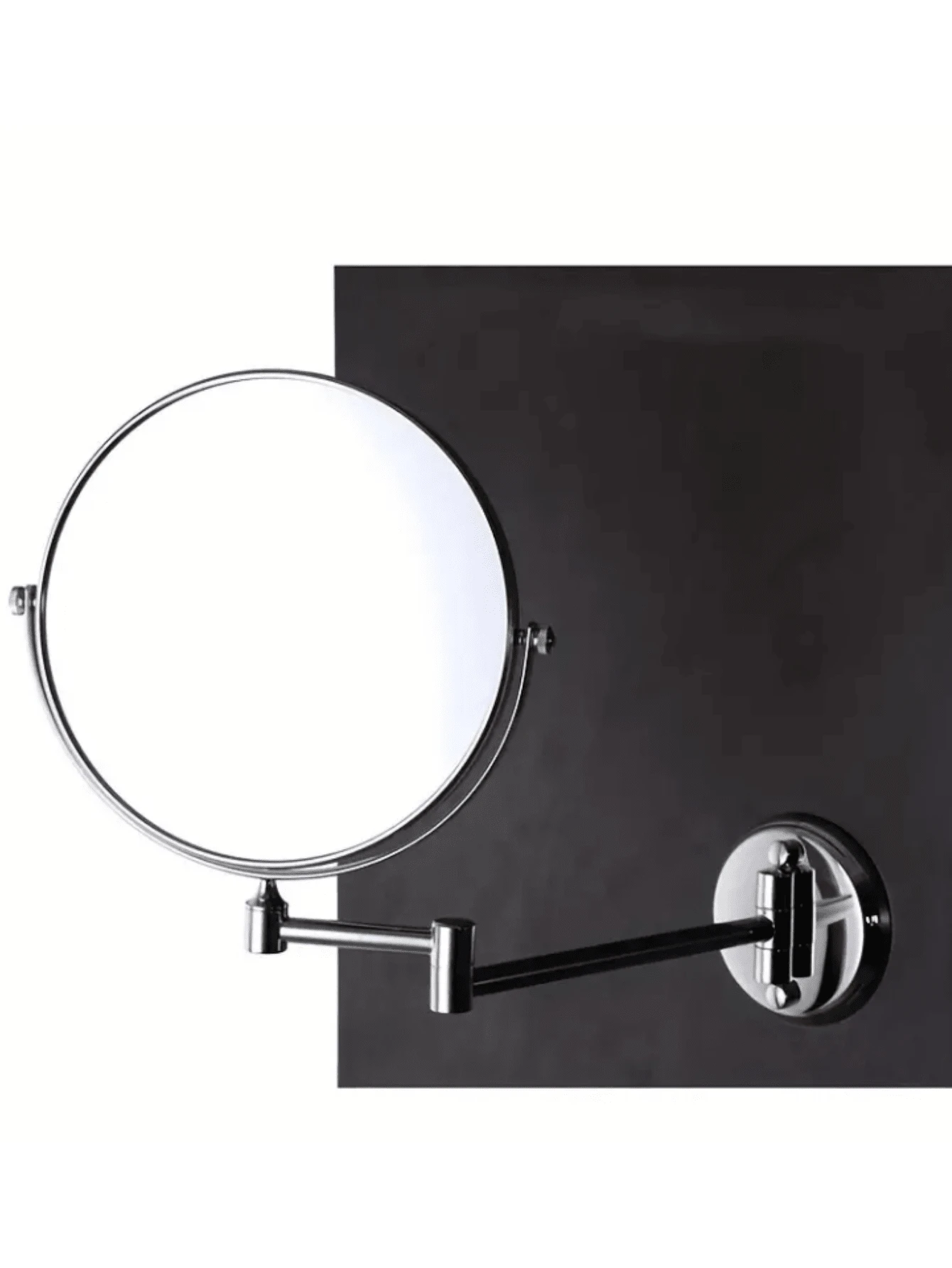 Bathroom Wall-Mounted Extendable Makeup Mirror, Foldable Vanity Mirror ...