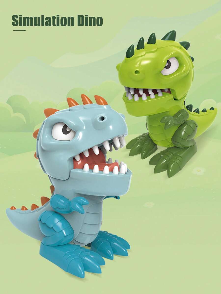 NEUSNEY Wacky T-Rex Dinosaur Toy With Lighting And Sound Effects ...