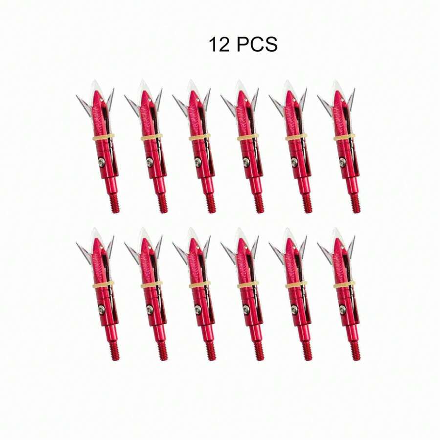 Archerys Hunting Broadheads 100 Grains Screw-In Arrow Tips Arrowheads ...